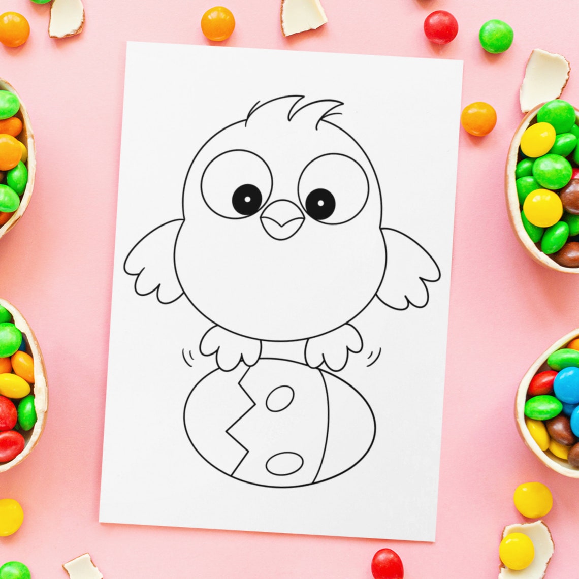 Easter Coloring Pages for Toddlers, Easy Easter Coloring Pages ...