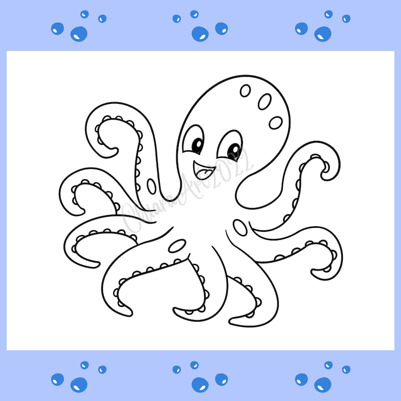 Sea Animal Coloring Pages Preschool, Cute Sea Creature Coloring Pages ...