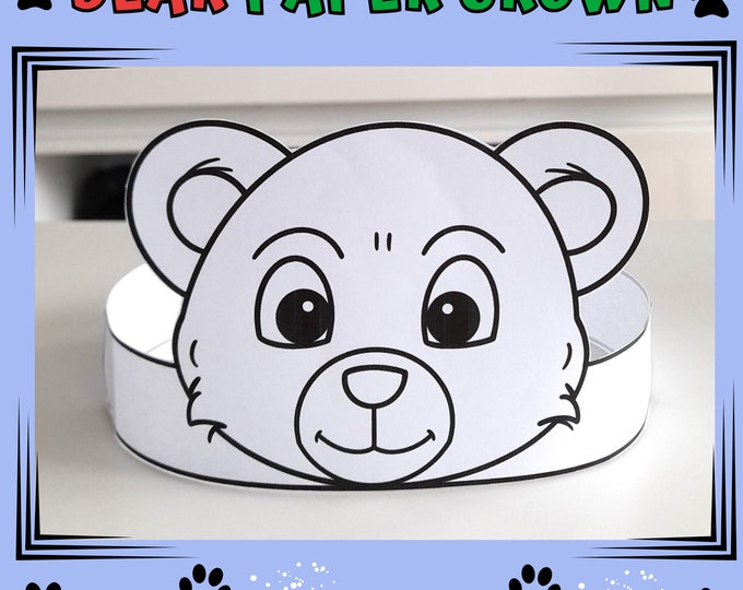 Duck Paper Crown Printable, Happy Duck Headband, Farm Animal Paper ...