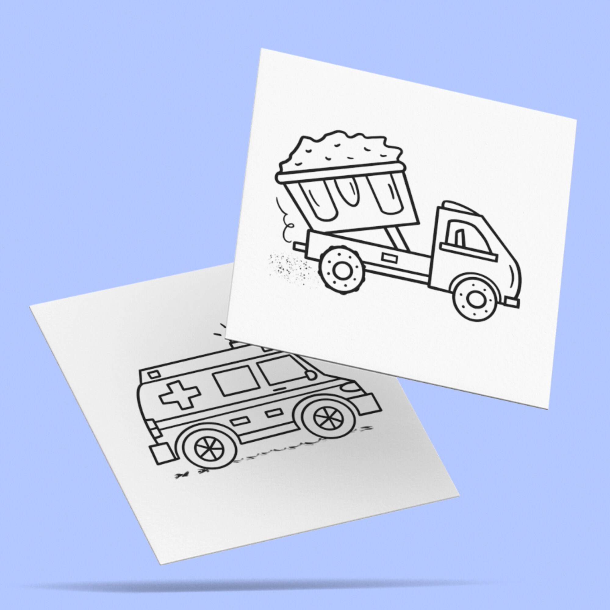 Vehicle Coloring Pages for Preschool, Printable Car Coloring Pages ...