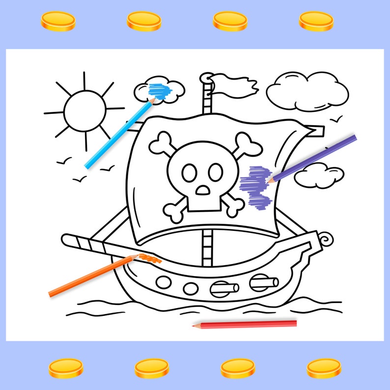 Pirate Hat Paper Crown for Kids, Pirate Birthday Decor, Pirate Party ...