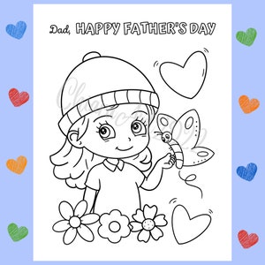 Father's Day Coloring Pages for Kids, Happy Father's Day Printable ...