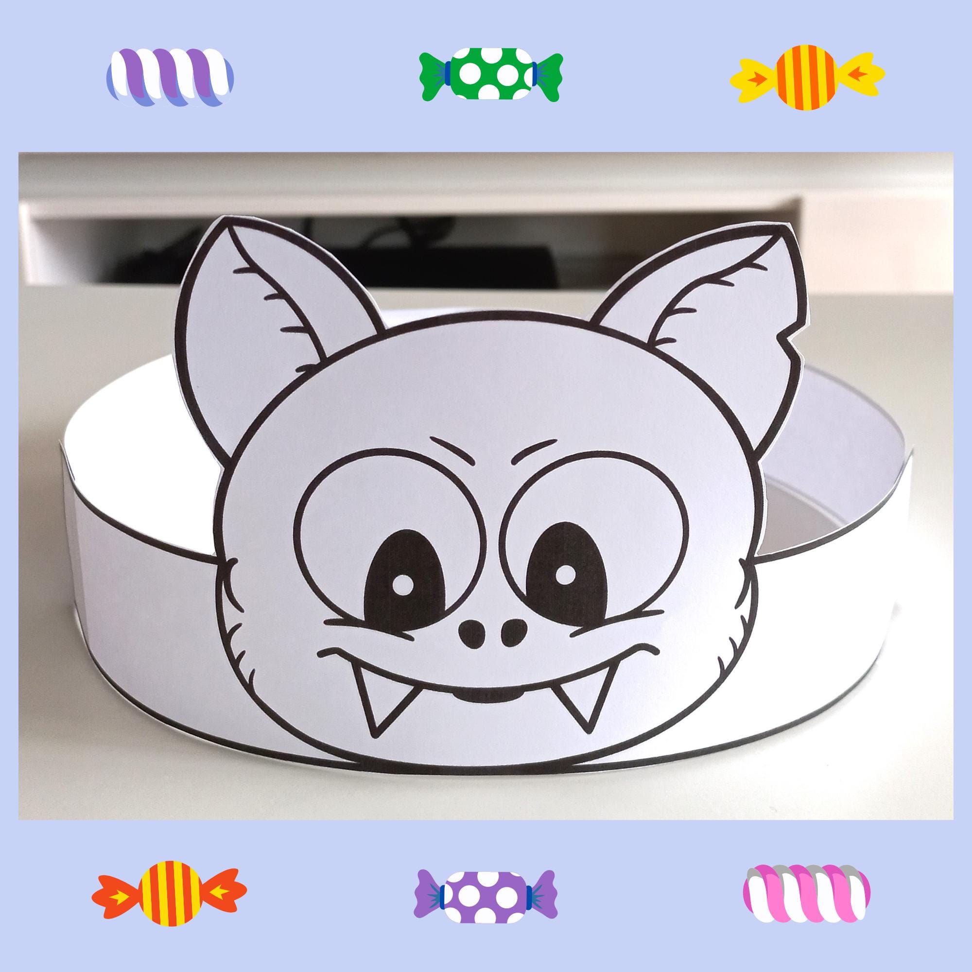Halloween Paper Crowns Printable, Halloween Headbands Preschool & Up ...