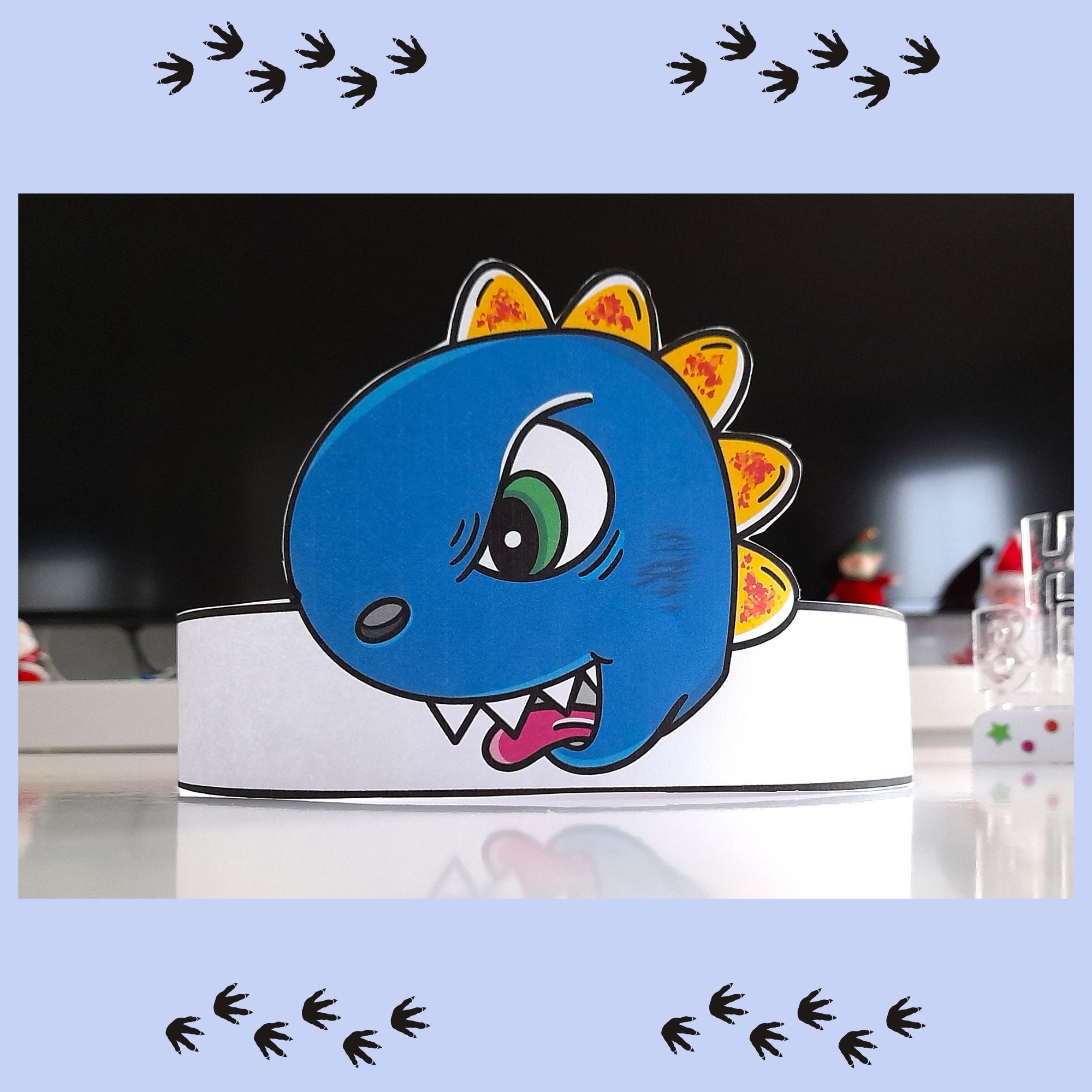 Dinosaur Paper Crown for Kids, Dinosaur Birthday Decor, Dinosaur Party ...