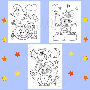 Halloween Coloring Pages for Toddlers and up Printable, Halloween ...
