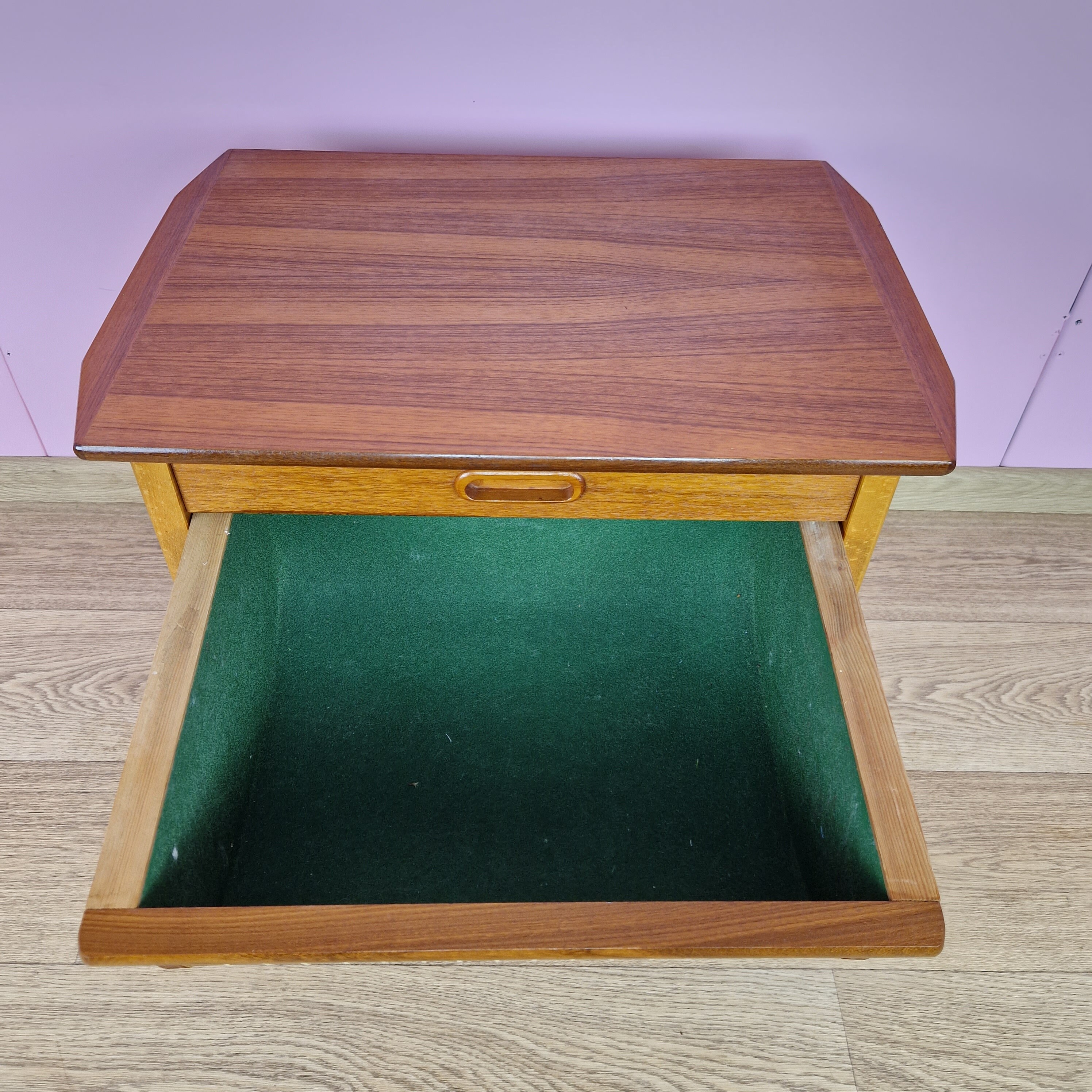 RARE Mid Century Teak Sewing Table by Karl Edvard Korseth for Rybo ...
