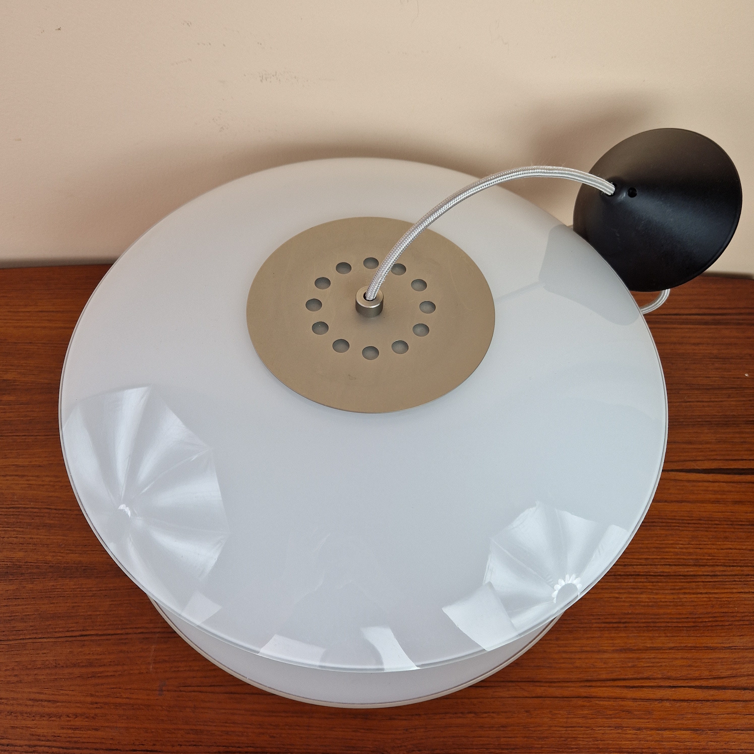 Glass Pendant Lamp by Halo Tech Design, Denmark 1990s, Danish Ceiling ...