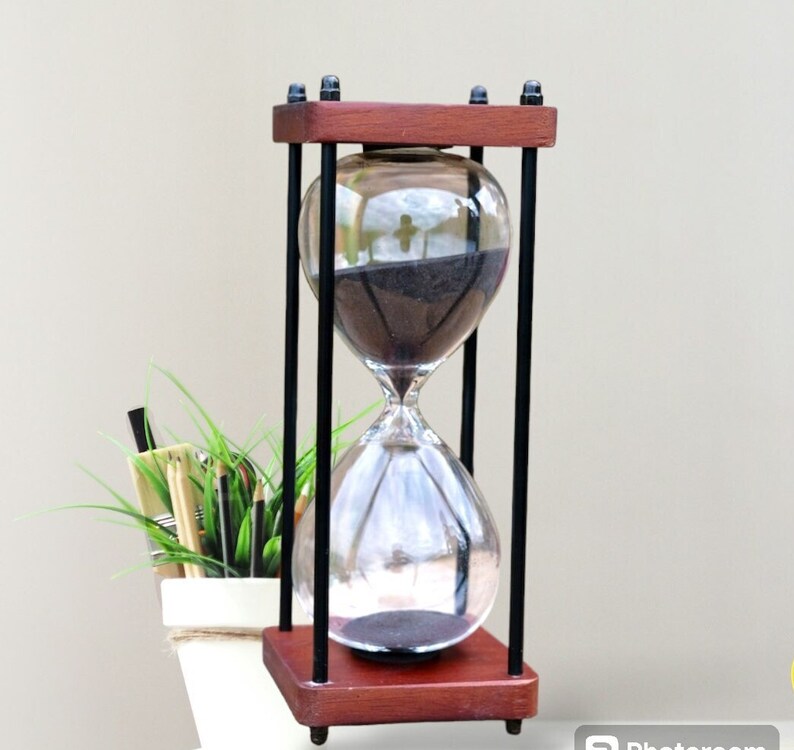 Personalized Wood Hourglass in 30 Minute, Wooden Engraved Sand Timer ...
