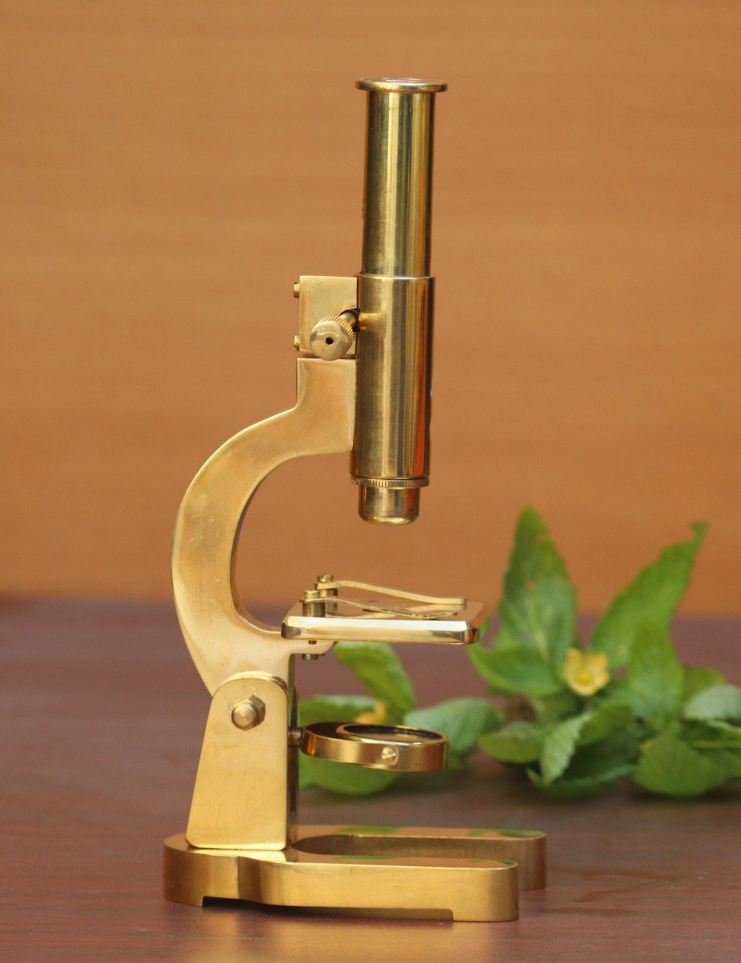 Brass Microscope Student Microscope, Science Gift, Home Decor, Gift for ...