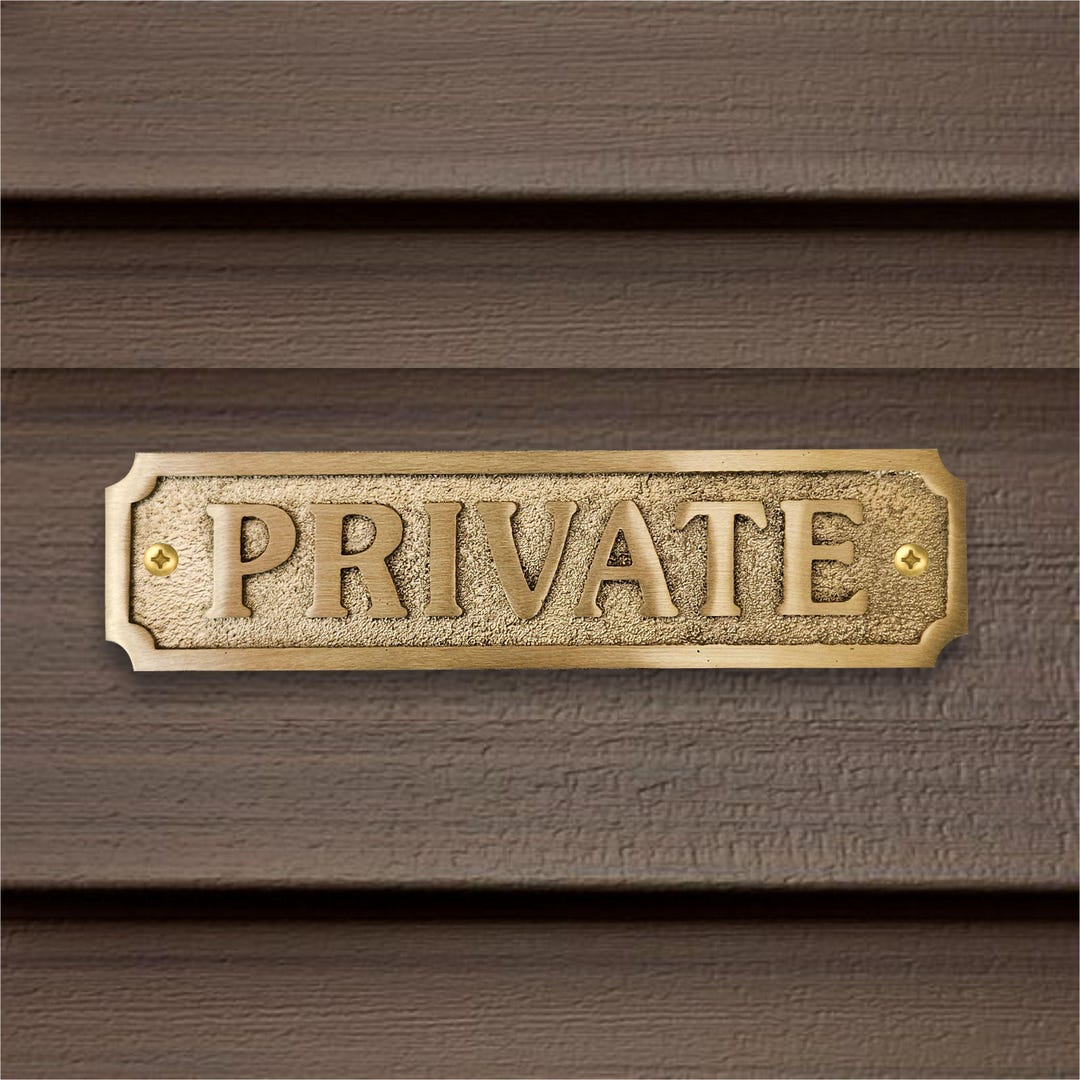 Personalized 3D Door Signs, Custom Brass Sign Plaques - Modern Signs ...