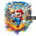 5 PNG Super Mario Splash and Watercolor Digital Design PNG File ...