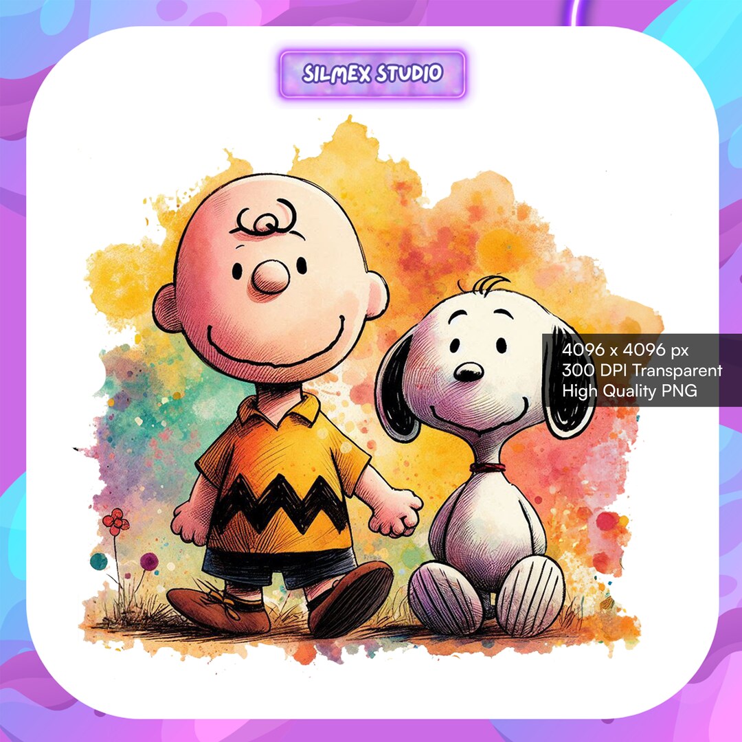 5 PNG Peanuts, Snoopy Splash Colorful Digital Design Png Sublimation ...