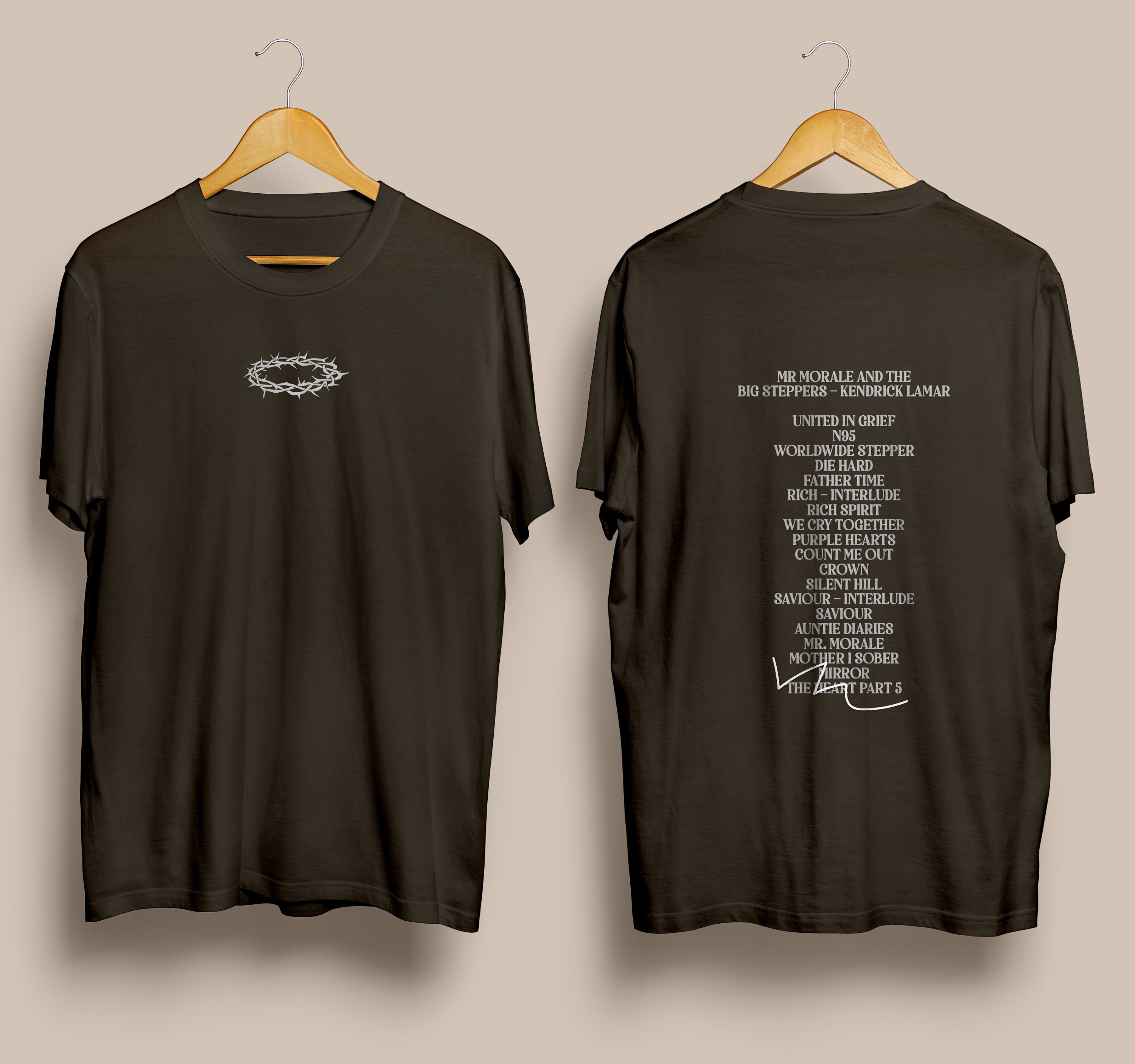 Kendrick Lamar Mr. Morale Et The Big Steppers Tracklist T-Shirt Deux ...