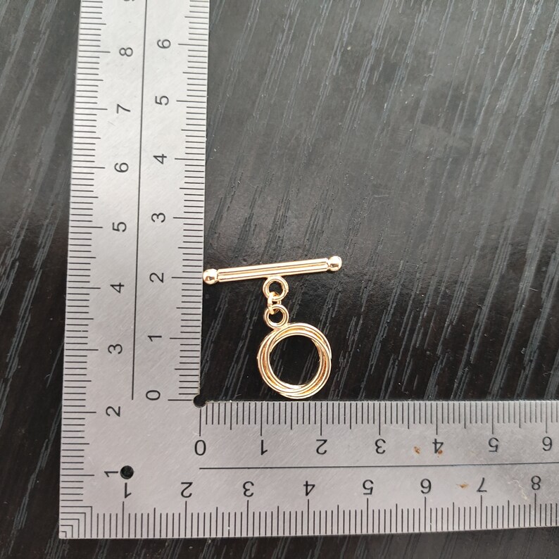 2 uds cierre OT de latón, cierre de corazón, cierre de collar, cierre ...