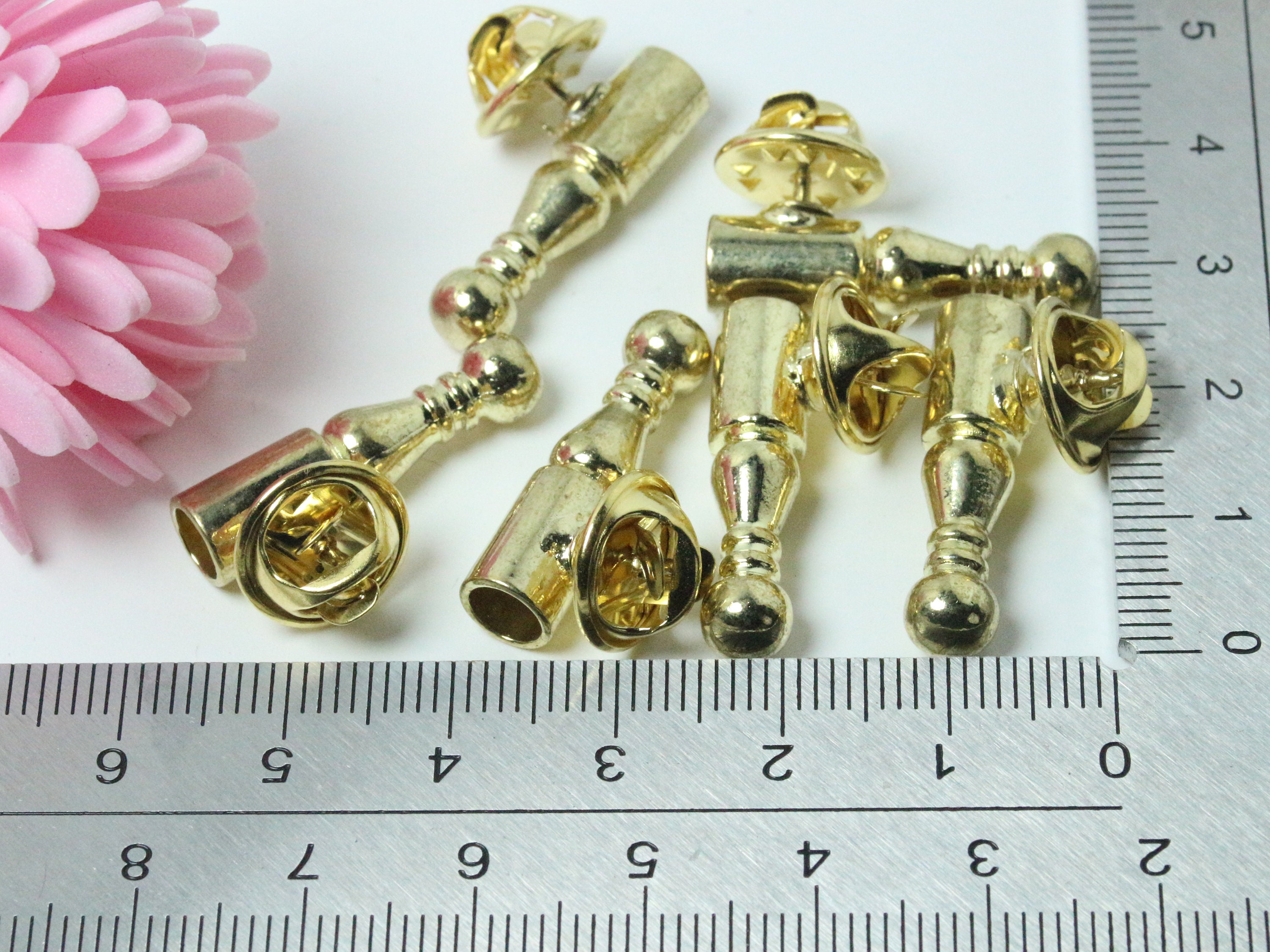 10 Brooch Point Pin Cap Set Base Base Bracket Feather Brooch ...