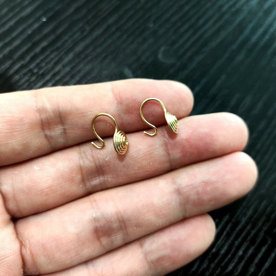 Round Spiral ，hooks With Loop ，round Swirl Earring Earring Wire,earring ...