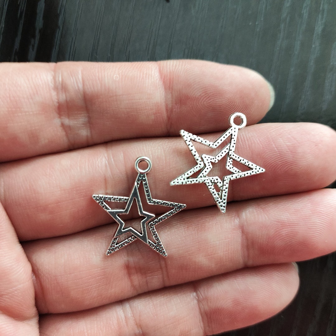 10+ Double Pentagram Overlay Pendant, Charm Pendant, Palace Vintage ...