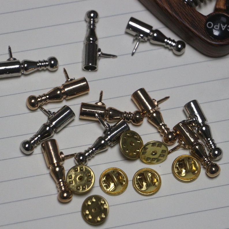 10+ Brooch Point Pin Cap Set Base - Base Bracket - Feather Brooch ...