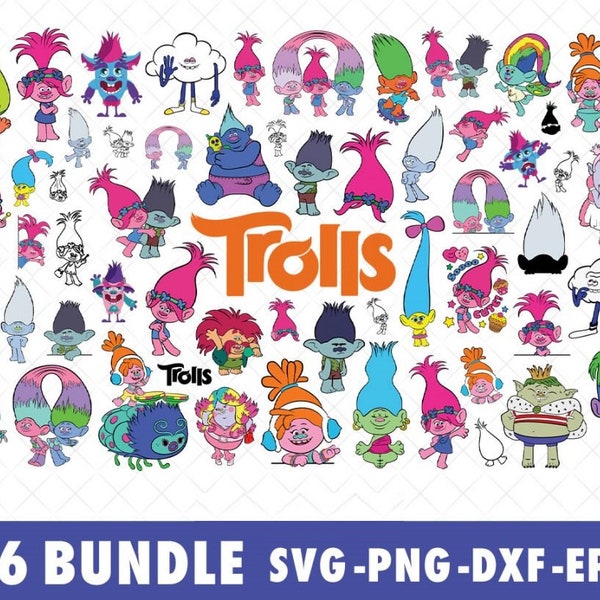 Trolls Cut Files - Etsy