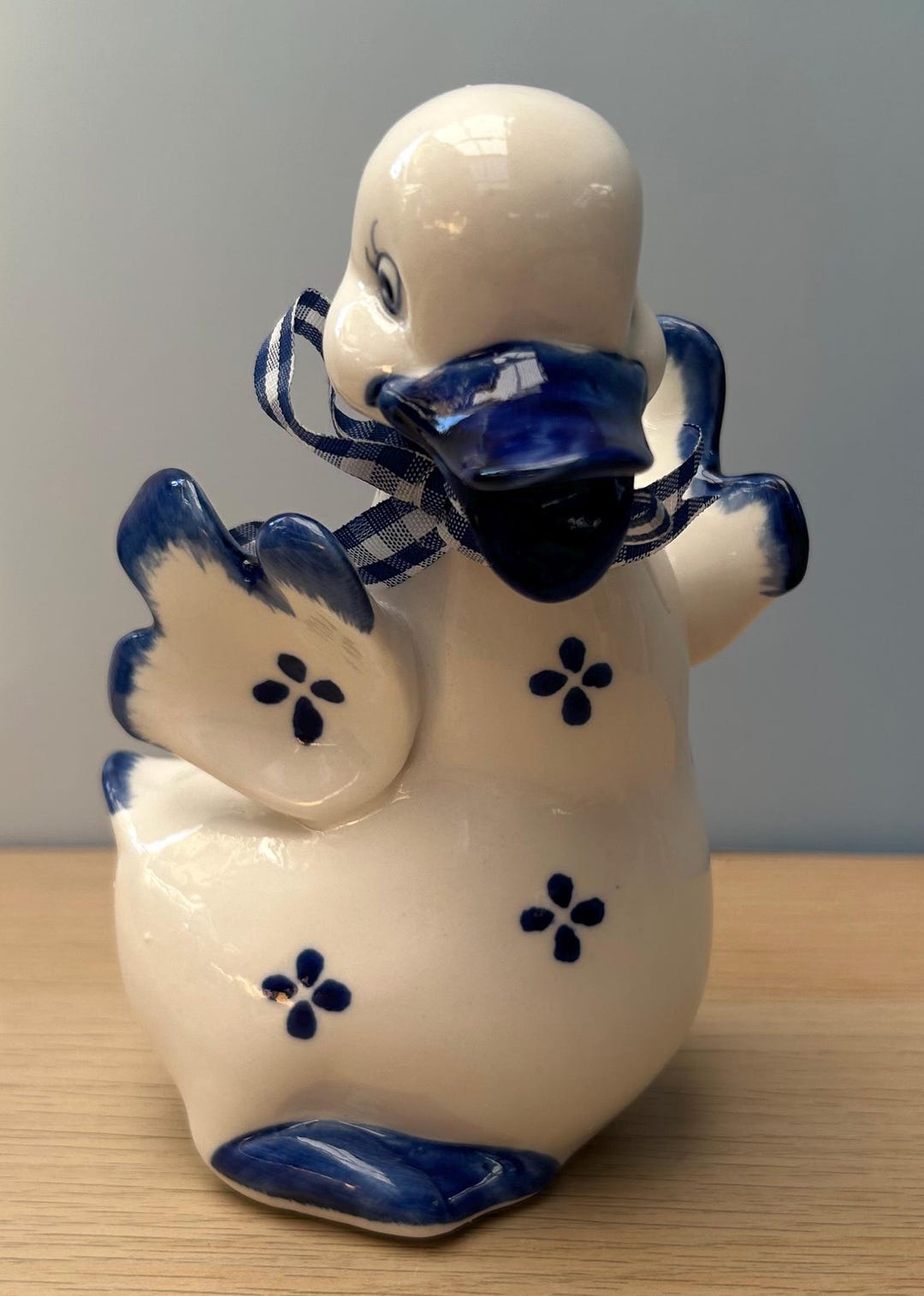 Vintage, Ceramic, Blue & White Duck Money Box, Delft Style, Farmhouse ...