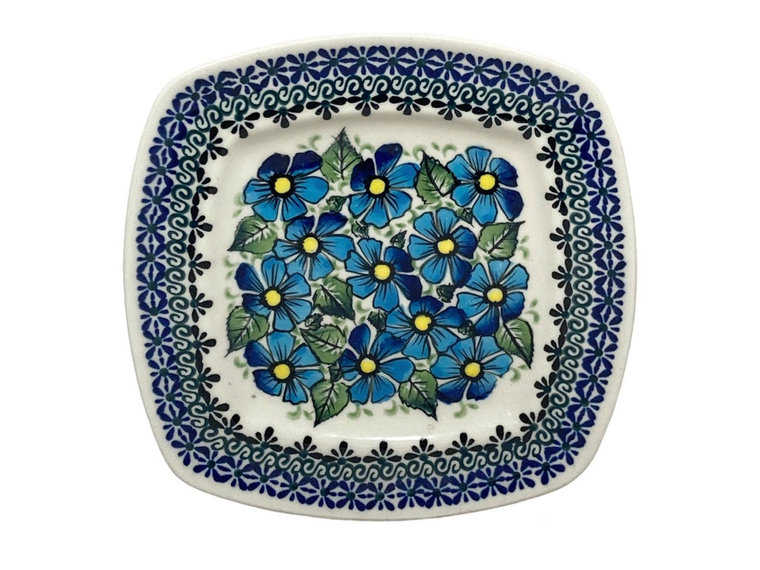 Square Plate Ceramics Boleslawiec AC Polish Pottery - Etsy