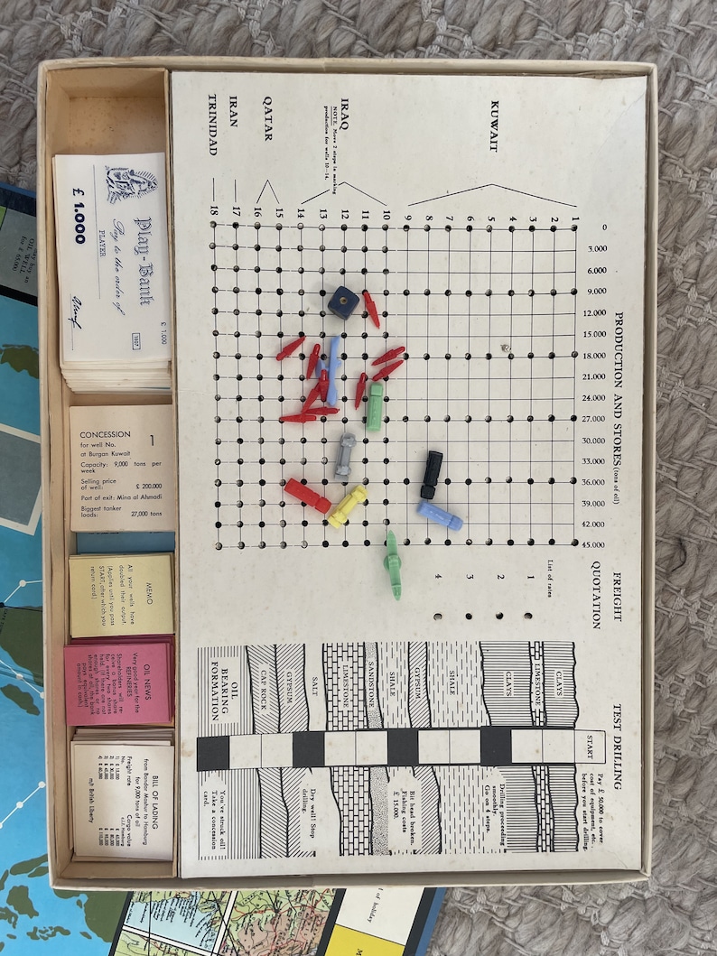 Vintage OIL Board Game: 1960s John Sands, Australian Made - Etsy