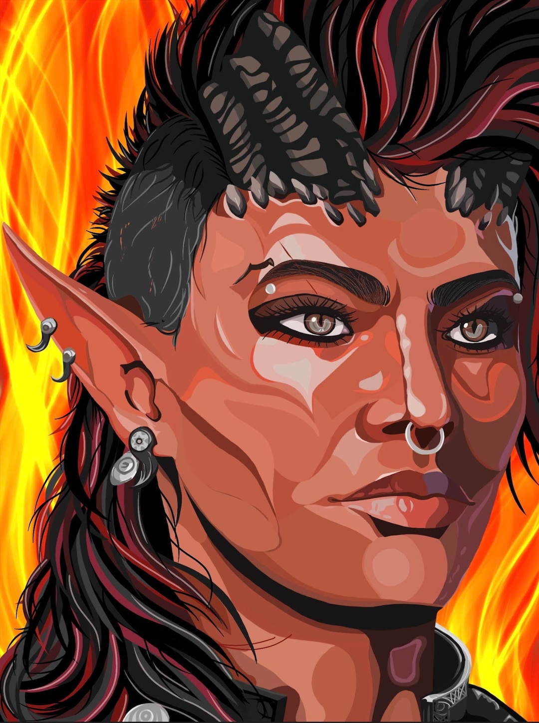 Baldur's Gate 3 Karlach Art Print - Etsy