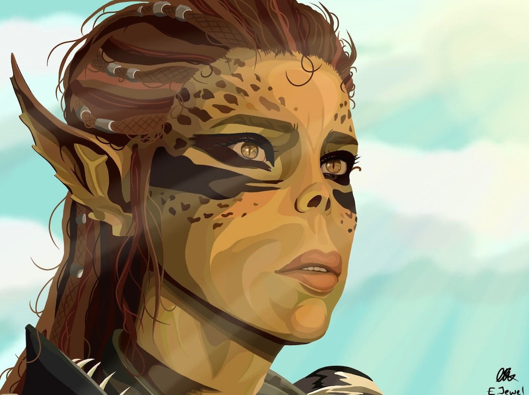 Baldur's Gate 3 Lae'zel Art Print - Etsy