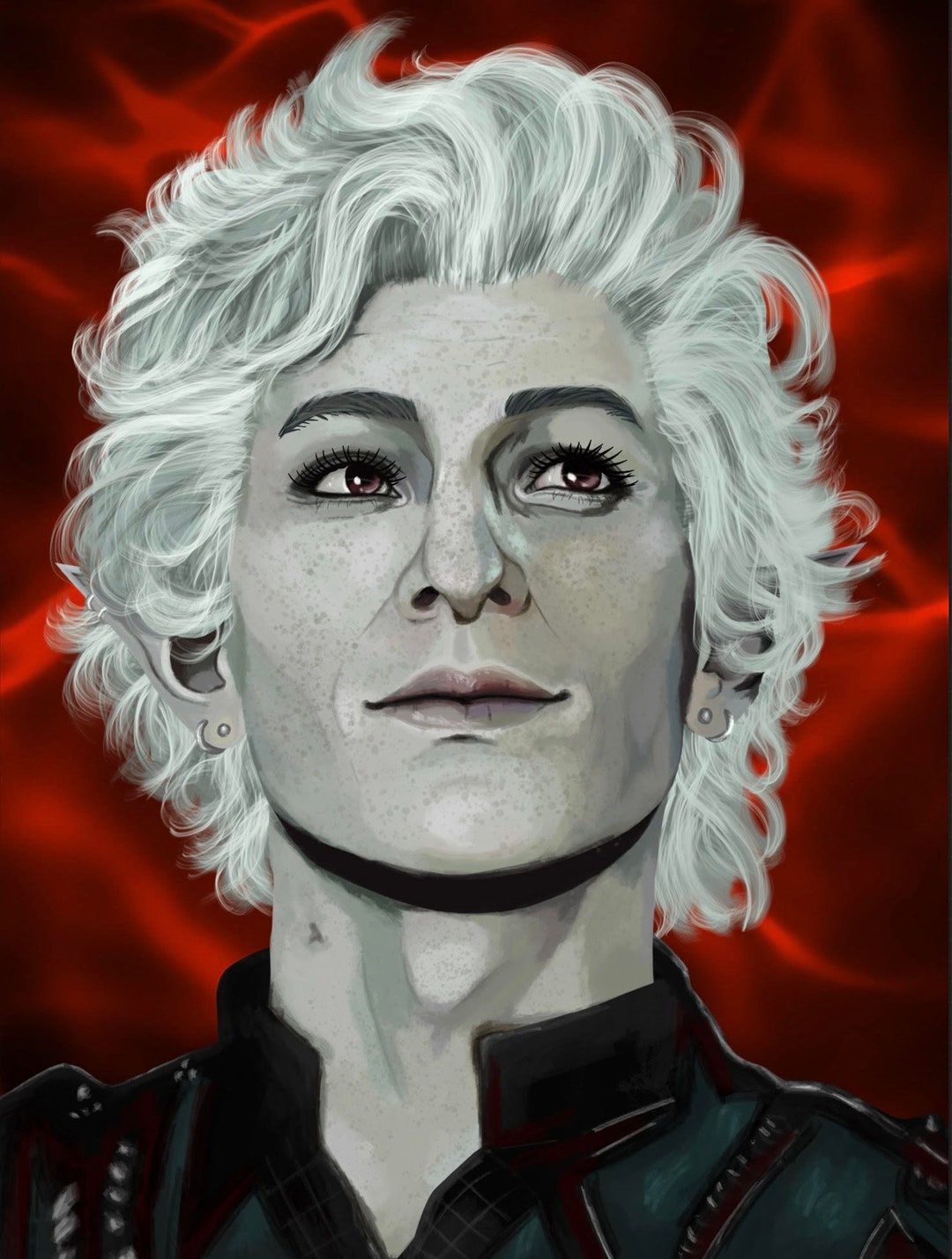 Baldur's Gate 3 Astarion Portrait Digital Art Print - Etsy