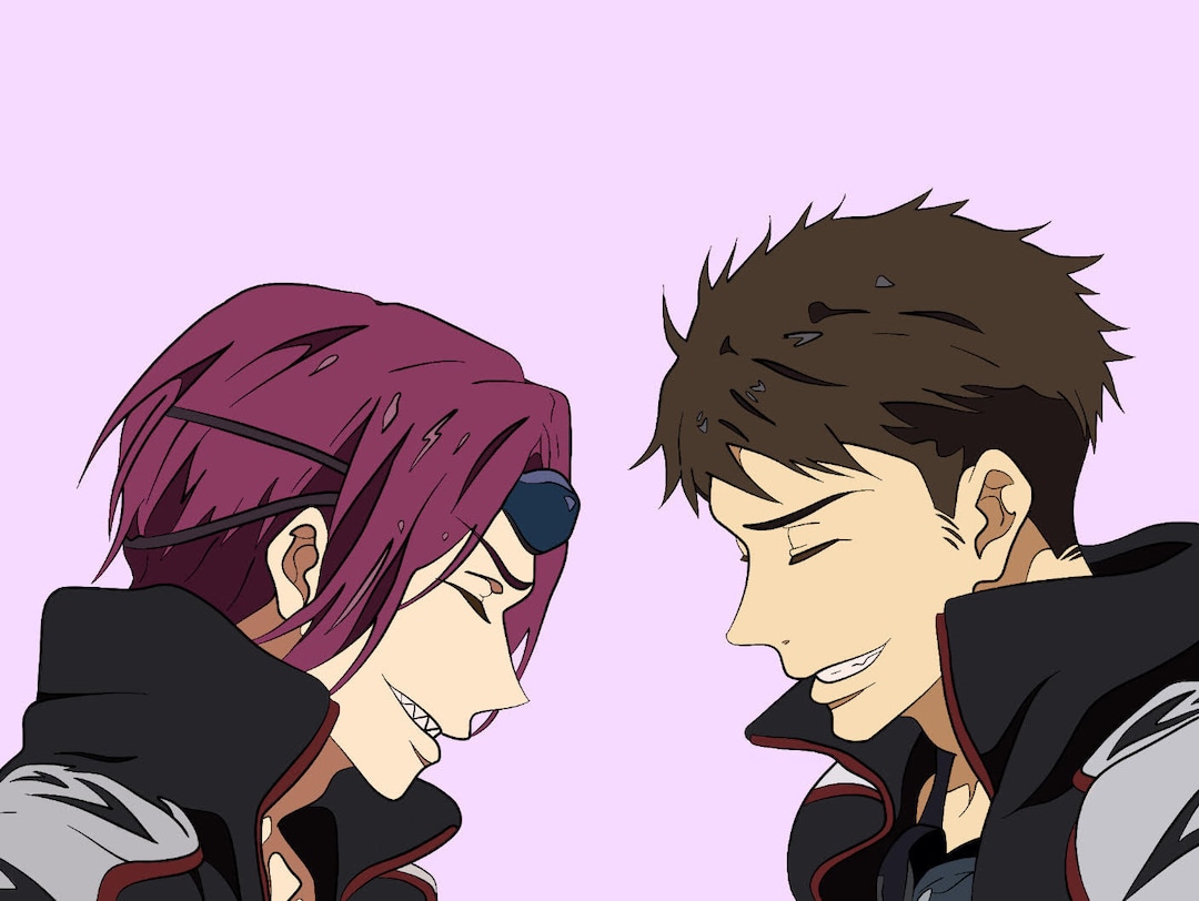 Free! Iwatobi Swim Club Rin Matsuoka and Sousuke Yamazaki Art Print - Etsy
