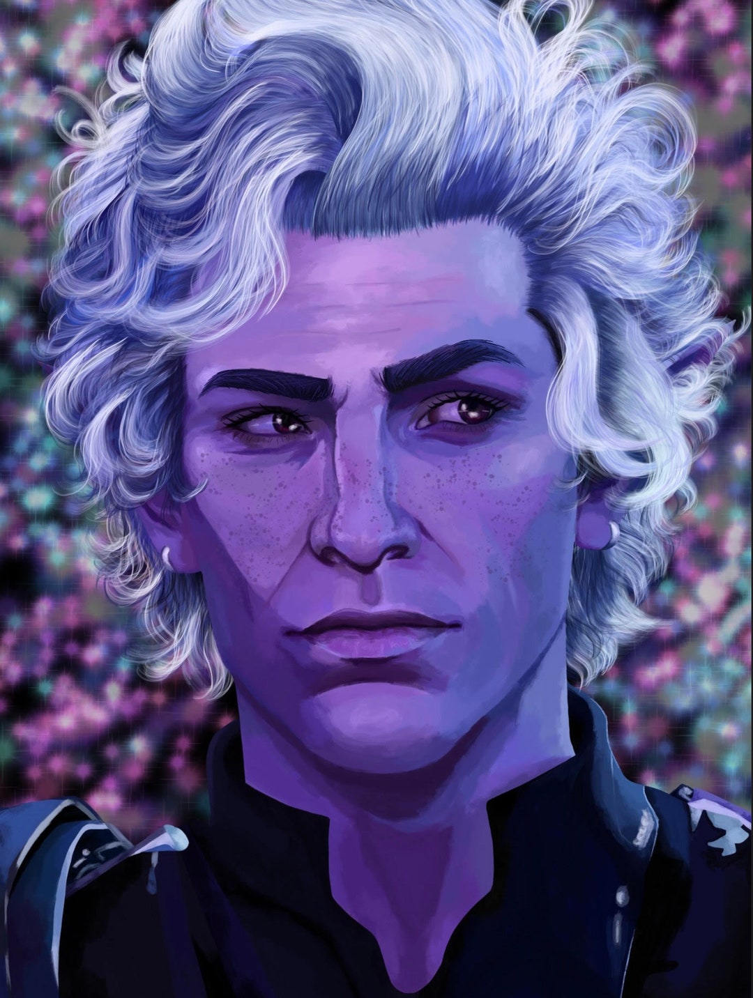 Baldur's Gate 3 Astarion Portrait Art Print - Etsy