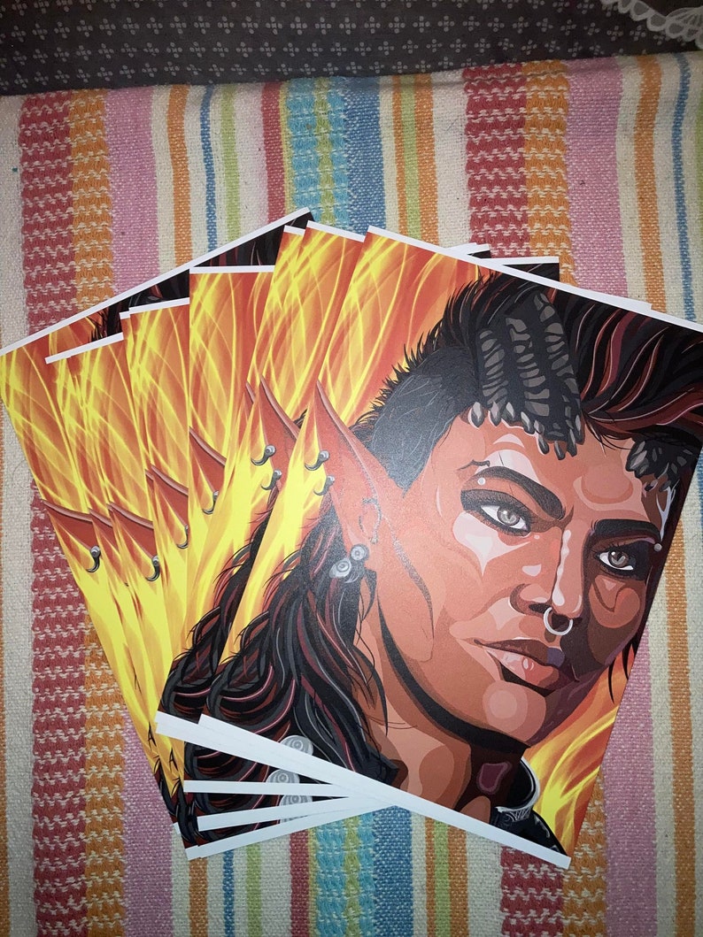 Baldur's Gate 3 Karlach Art Print - Etsy