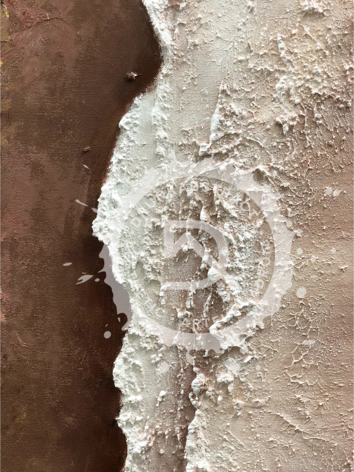 Abstract Ocean Painting 3D Ocean Texture Painting Earth Tone - Etsy