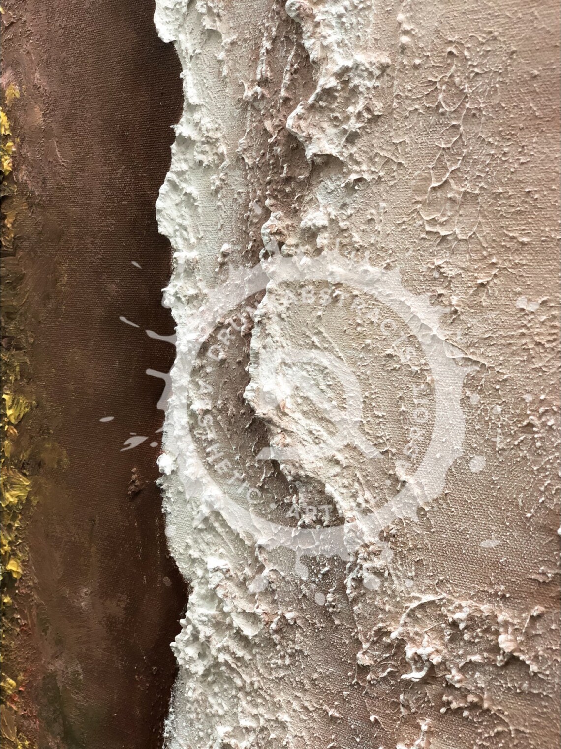 Abstract Ocean Painting 3D Ocean Texture Painting Earth Tone - Etsy