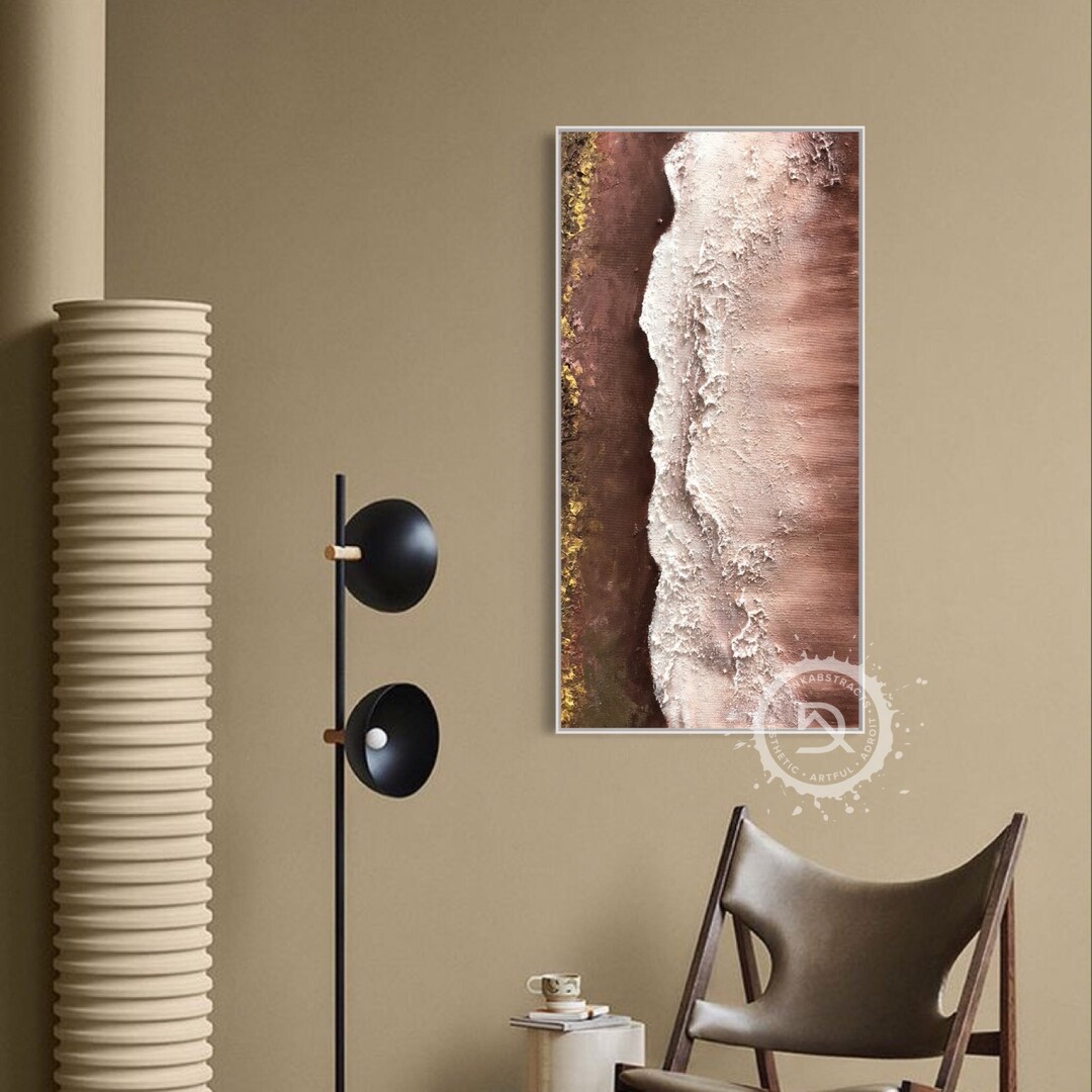 Abstract Ocean Painting 3D Ocean Texture Painting Earth Tone - Etsy