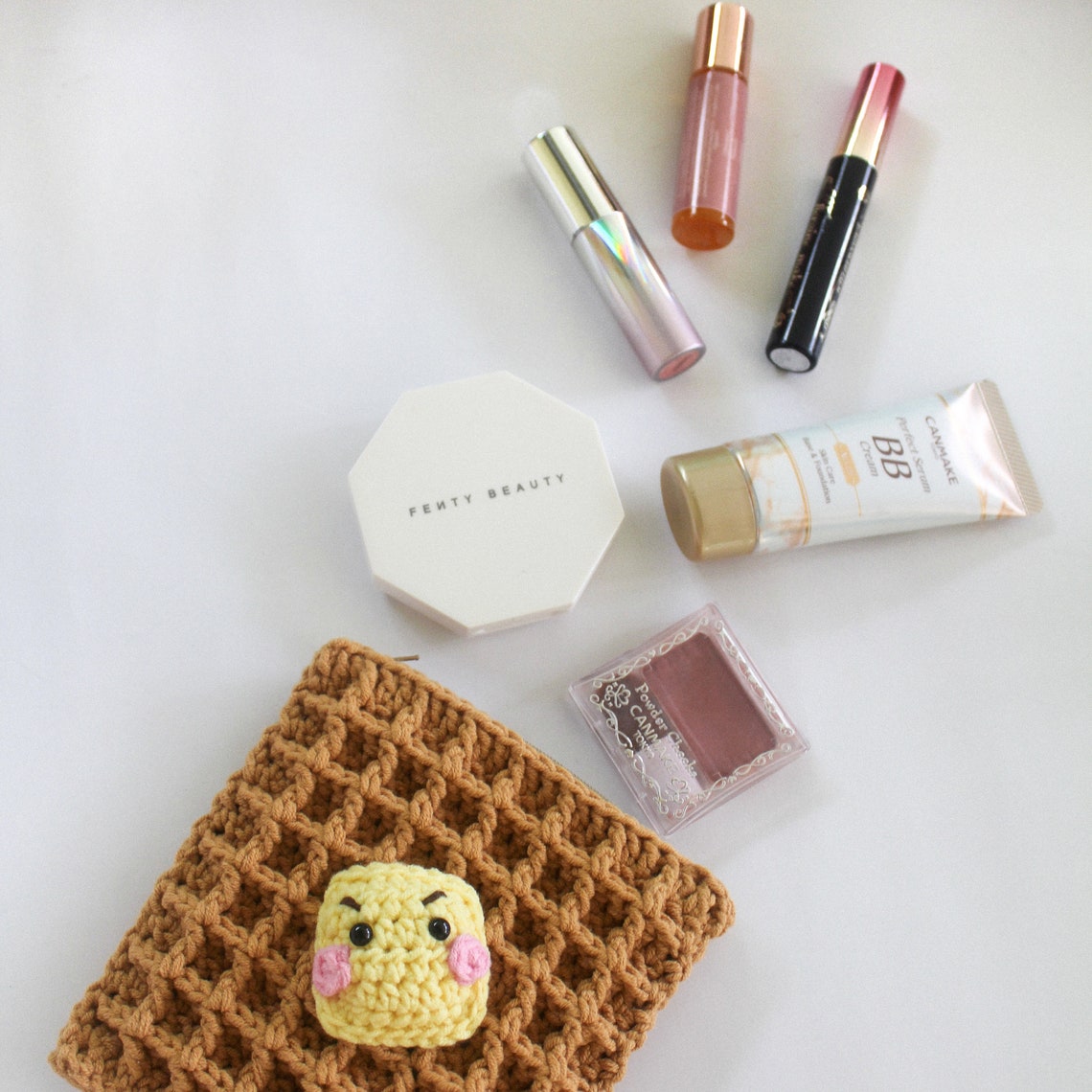 Crochet Grumpy Waffle Pouch, Crochet Pouch, Cute Pouch, Coin Purse, - Etsy