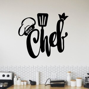 Best Chef Metal Wall Art Kitchen Wall Decoration Metal Chef - Etsy