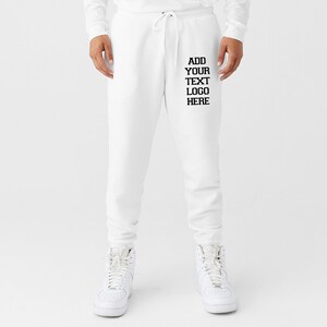 Personalised Text Monogrammed Unisex Joggers, Custom Team Logo Printed ...