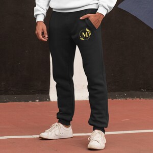 Personalised Text Monogrammed Unisex Joggers, Custom Team Logo Printed ...