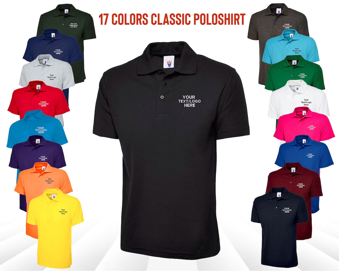 Embroidered Men Polo Shirt, Personalised Vintage T Shirt, Customised ...