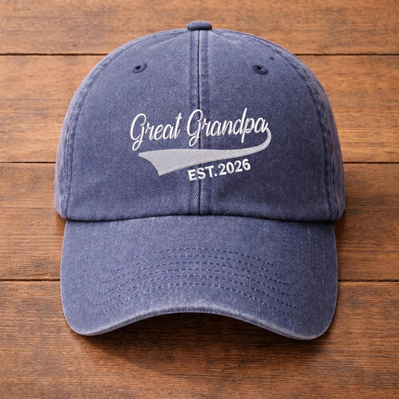 Personalized Grandpa Embroidery Hat, Custom Est Year Grandpa Baseball ...