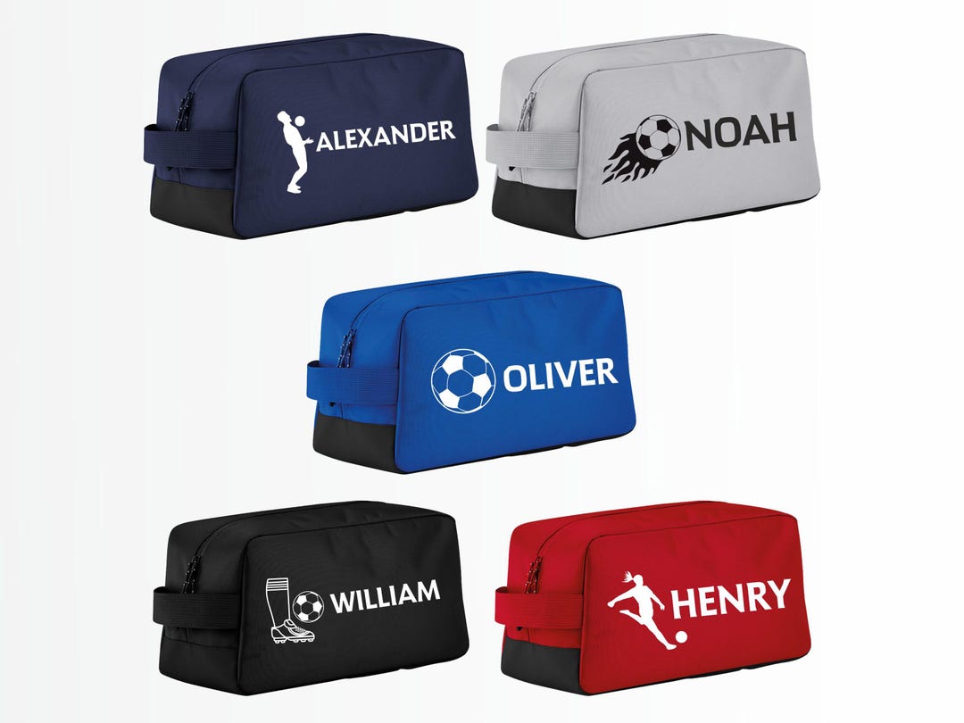 Personalised Football Boot Bag With Name, Custom Kids School Sports ...