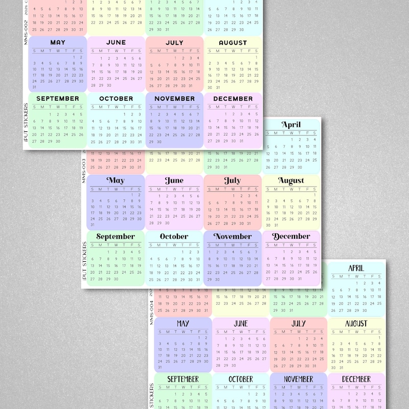 Mini Calendars - Etsy