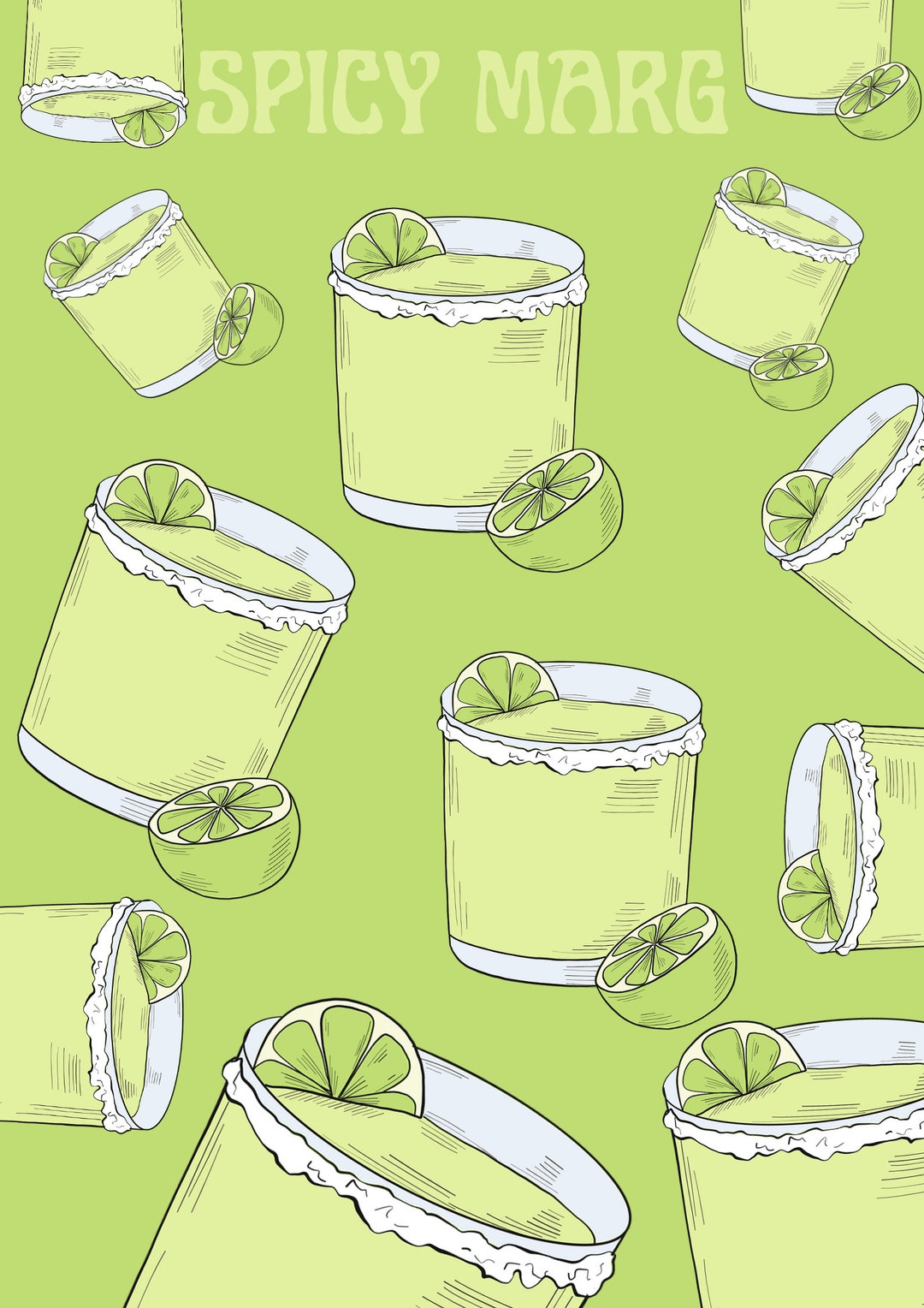 SPICY MARG POSTER - Etsy