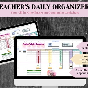 Teacher Planner Spreadsheet: Google Sheets Teacher Organizer (digital ...