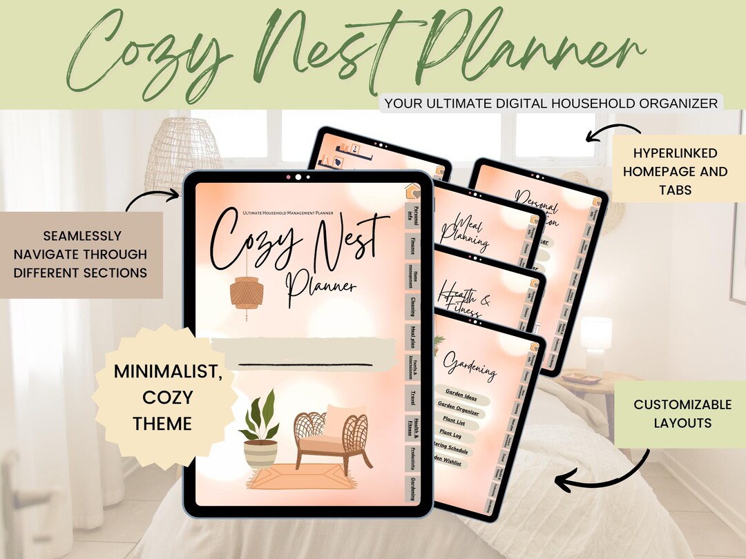 Cozynest Planner: Family Organizer & Household Binder for Effortless ...