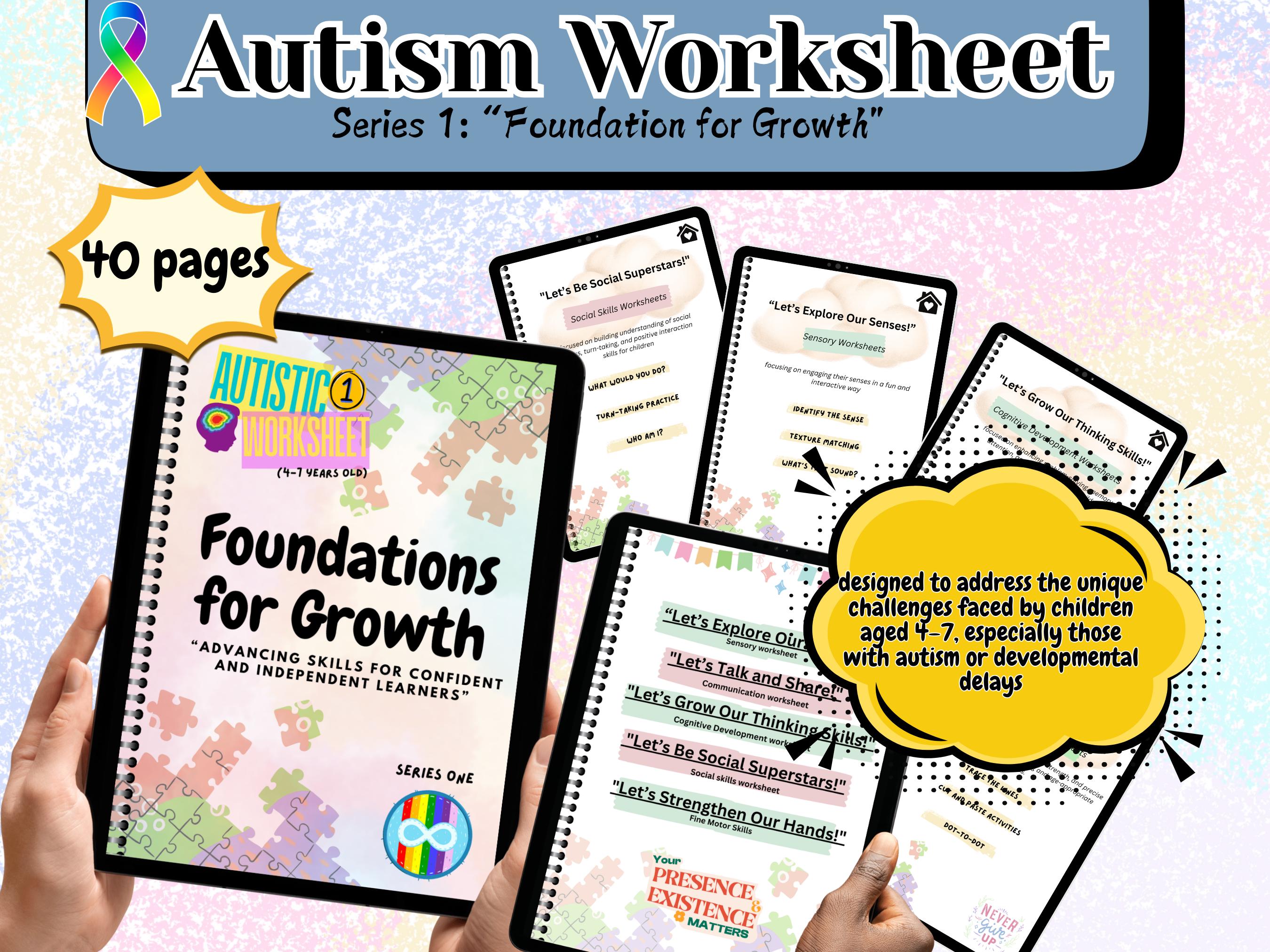 Autistic Child Worksheet| Autism Kids Worksheet| Autism Support ...
