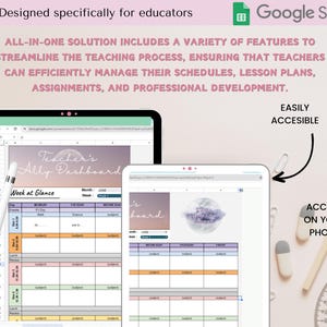 Ultimate Teacher Planner Spreadsheet, Teacher's Tracker, Teacher's ...