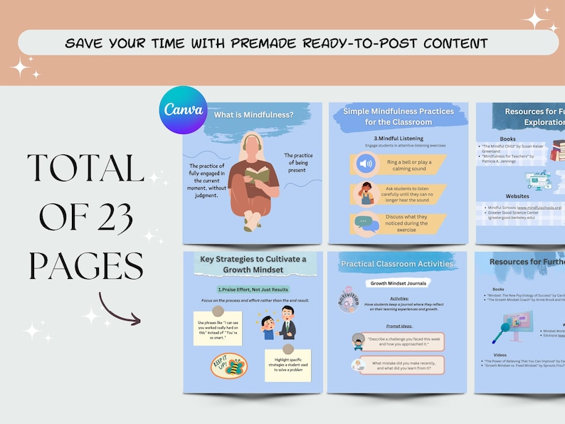 Social Media Education Infographics, Mindfulness Infographics for ...