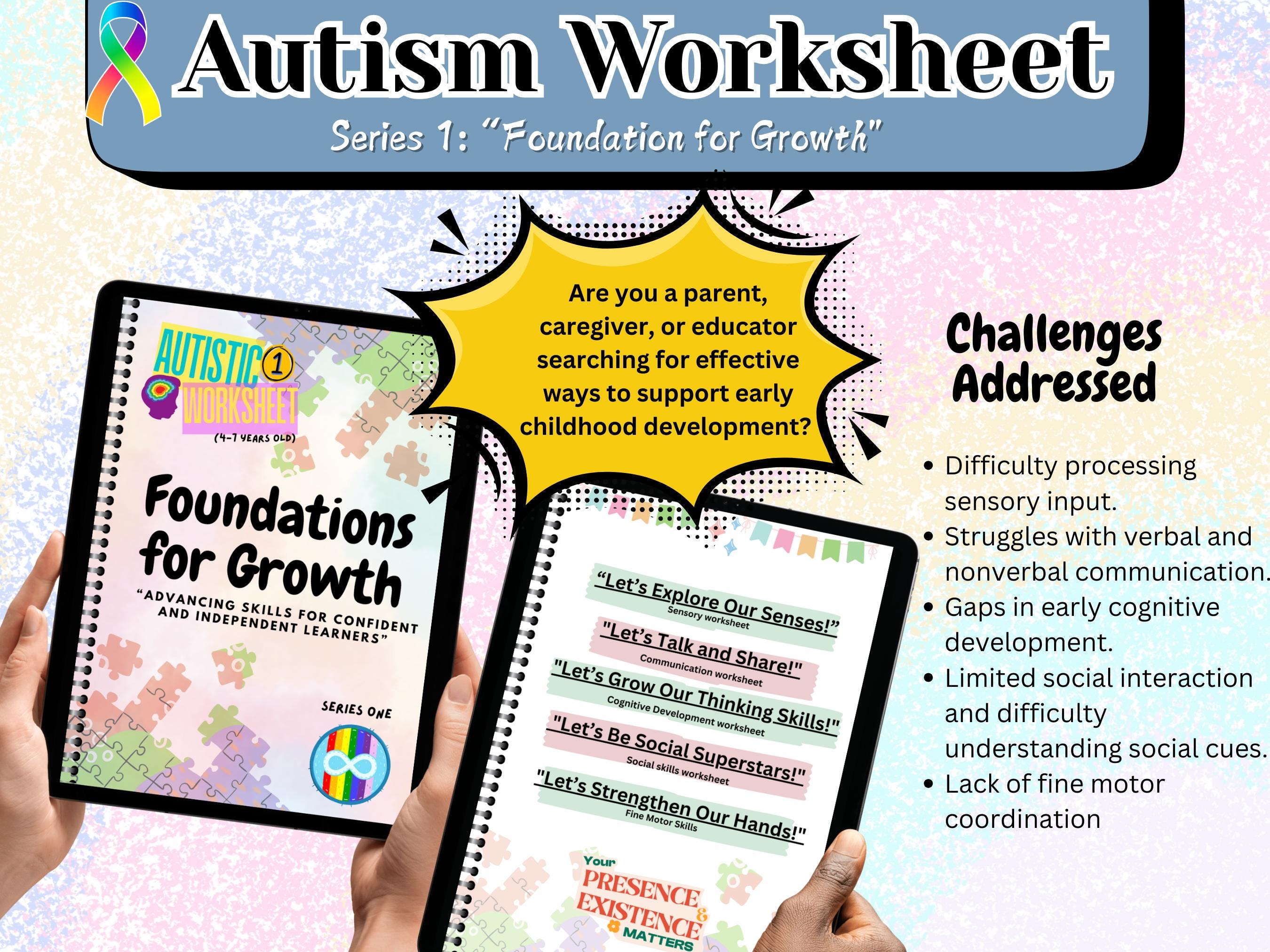 Autistic Child Worksheet| Autism Kids Worksheet| Autism Support ...